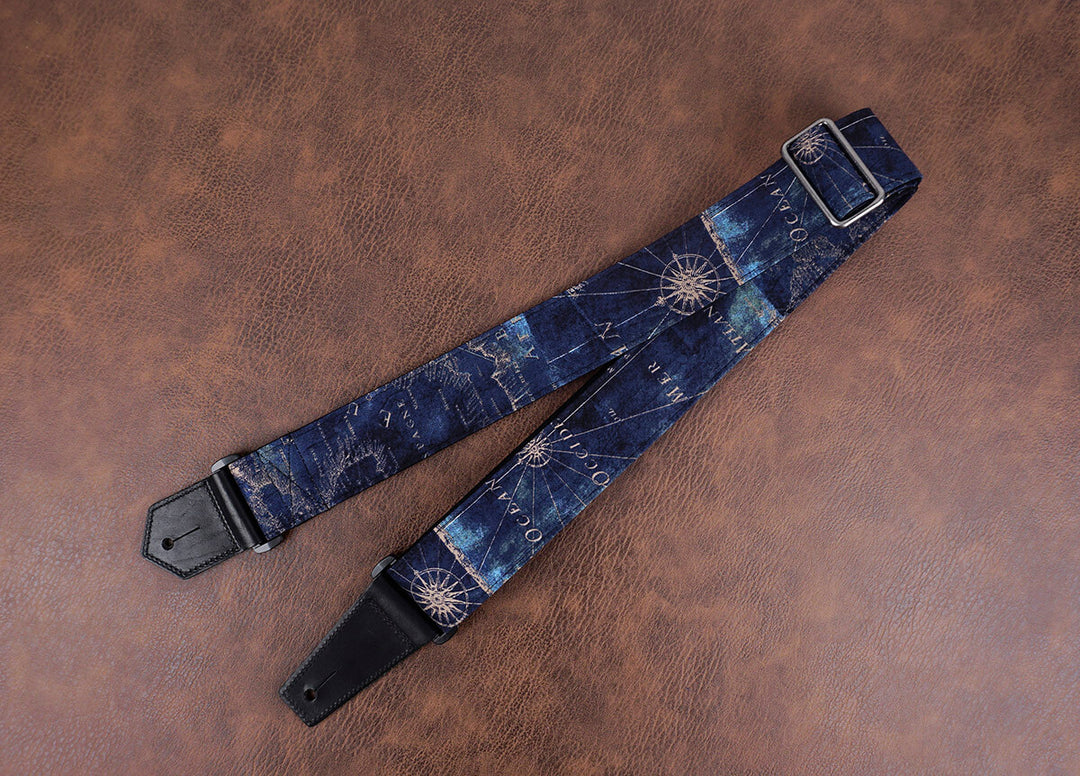 world map guitar strap | WishSign