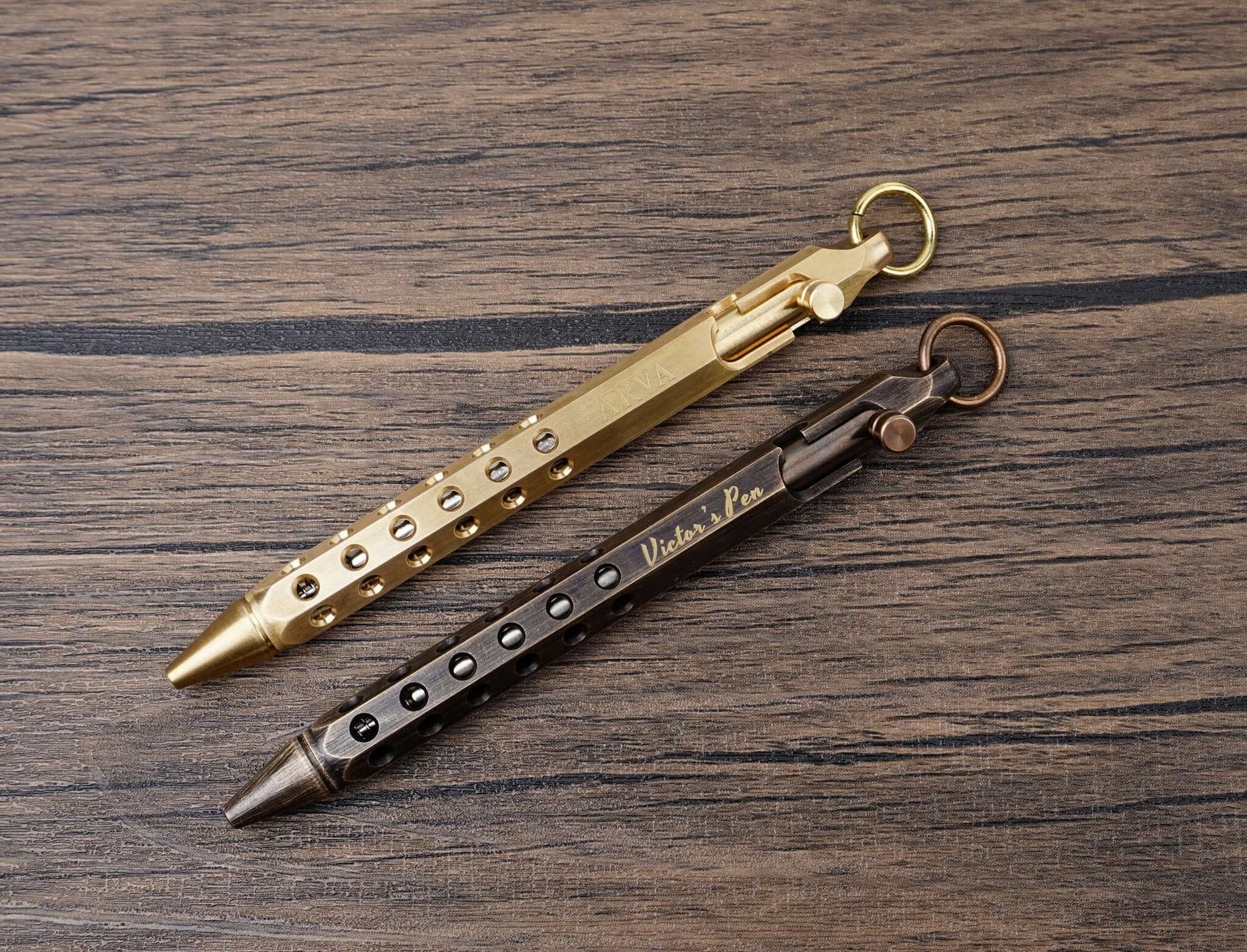 Personalized Brass Bolt Action Pen with engraved | WishSign
