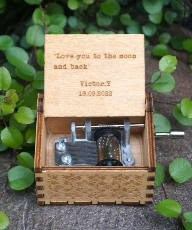 Custom Music Box With Custom Song & Engraving | WishSign